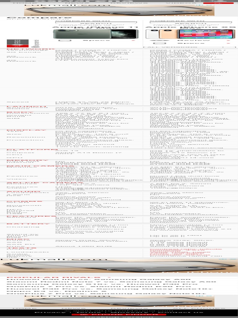 Compare Apple Iphone 11 Pro Max vs. Apple Iphone XS Max | PDF | Lte (Telecommunication ...