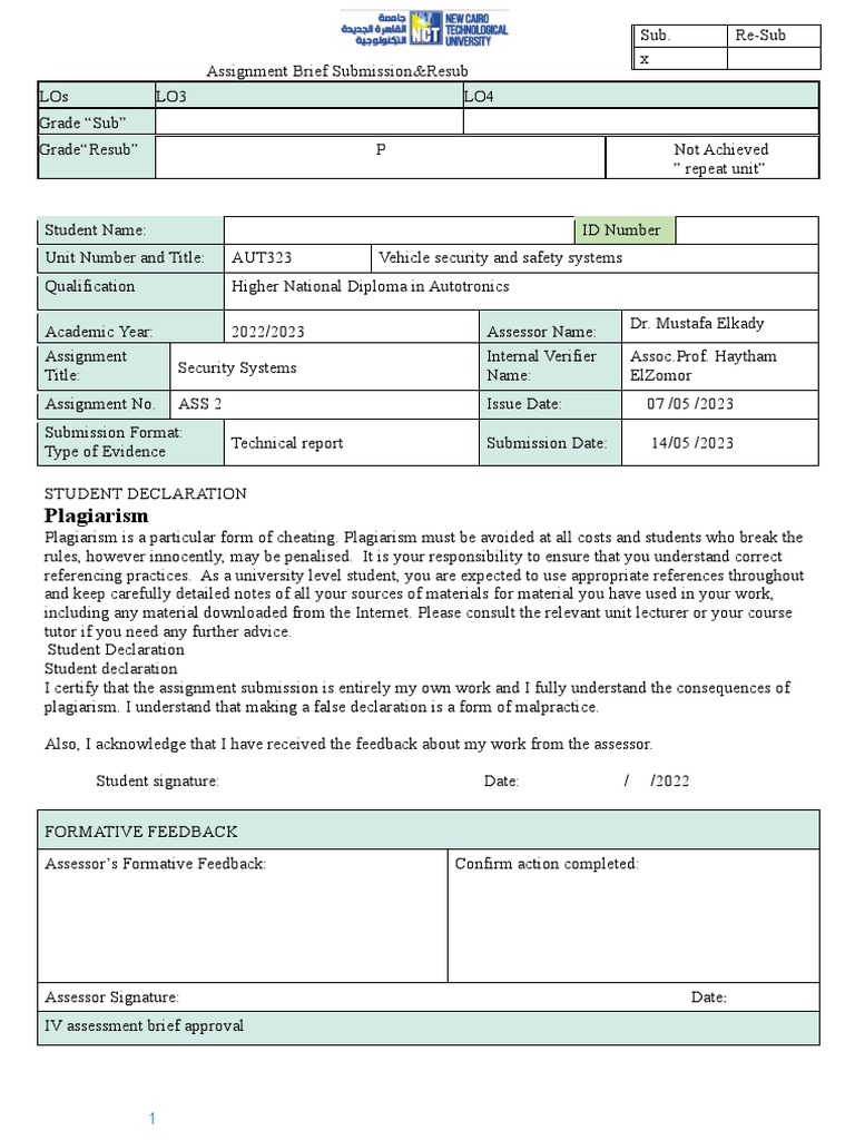 Assignment - 2 Vehicle Safety | PDF