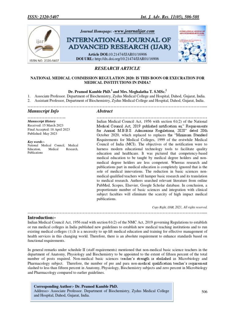 National Medical Commission Regulation 2020: Is This Boon or Execration ...