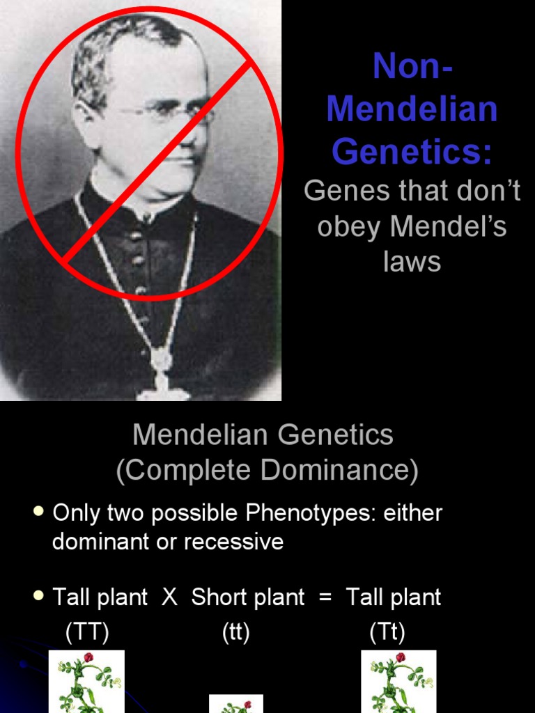 Non Mendelian Genetics | PDF