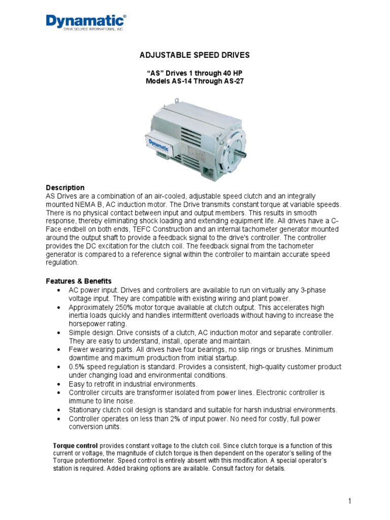 DRIVES AS Drives | PDF | Electric Motor | Alternating Current