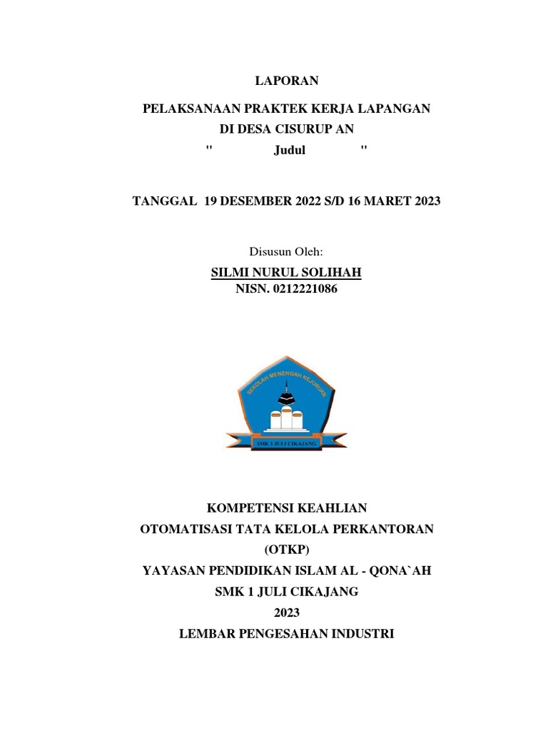 Laporan PKL OTKP di Desa Cisurupan | PDF | Bisnis | Pengelolaan Keuangan & Uang