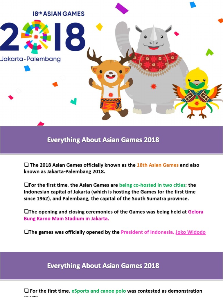 2018 Asian Games Highlights | PDF | Religion & Spirituality