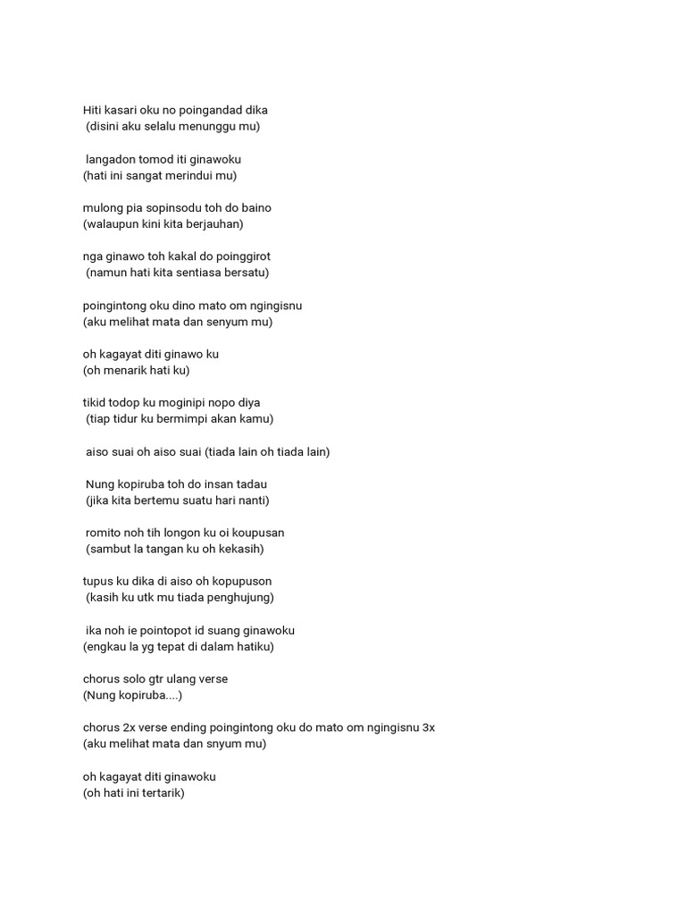 Hiti Kasari Oku No Poingandad Dika | PDF