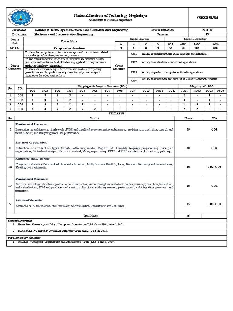QP Arch | PDF | Central Processing Unit | Electrical Engineering