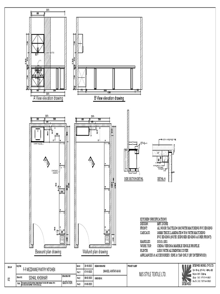 02-F-F Mezzanine Pentry Kitchen | PDF | Room | Home