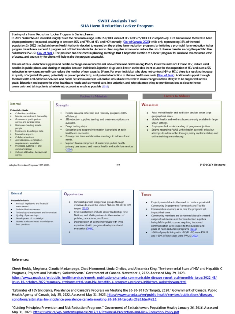 Program Analysis - SWOT | PDF