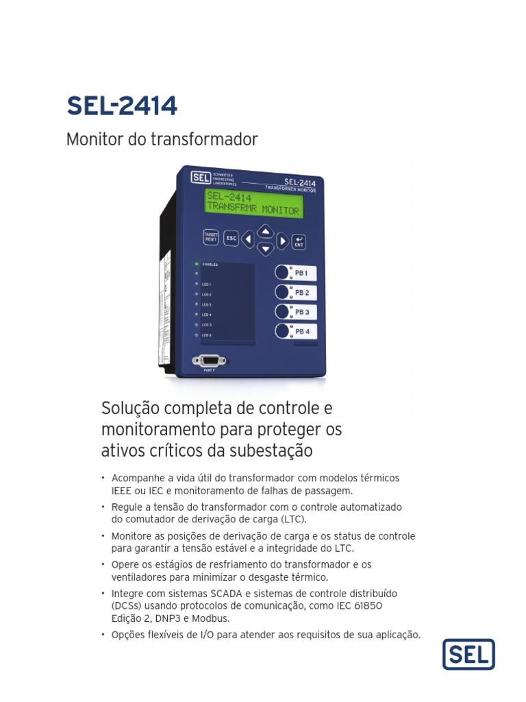 Sel 2414 Monitor Do Transformador | PDF