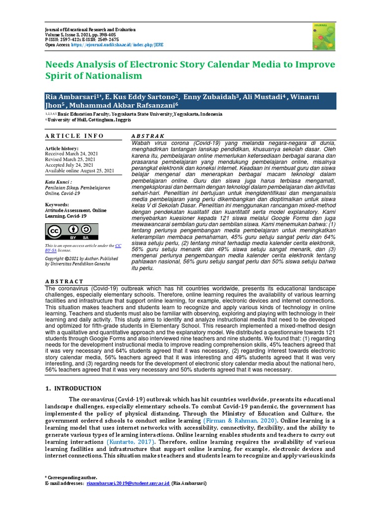 Jere manager,+8.+JERE+VOL.+5+NO.+3+Ria+Ambarsari+398-405 | PDF