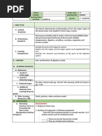 Lesson Plan in Science 6 - DIGESTIVE SYSTEM | PDF | Digestion | Human ...