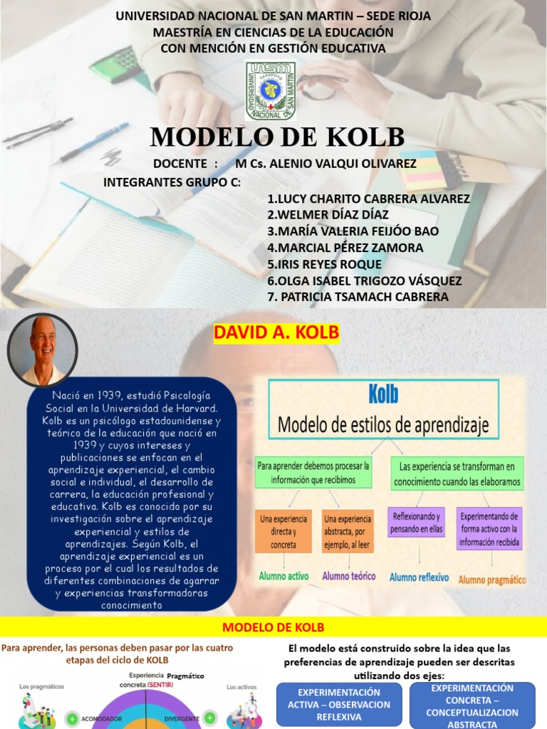 Grupo C - Modelo de Kolb | Descargar gratis PDF | Aprendizaje | Teoría