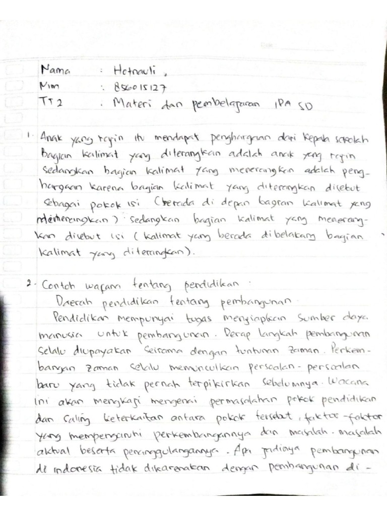 TT2 BI Hotnauli | PDF