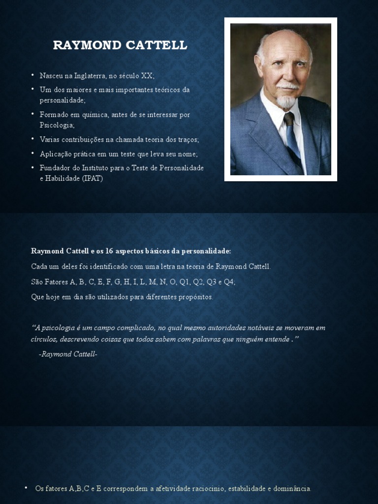 Raymond Cattell | PDF