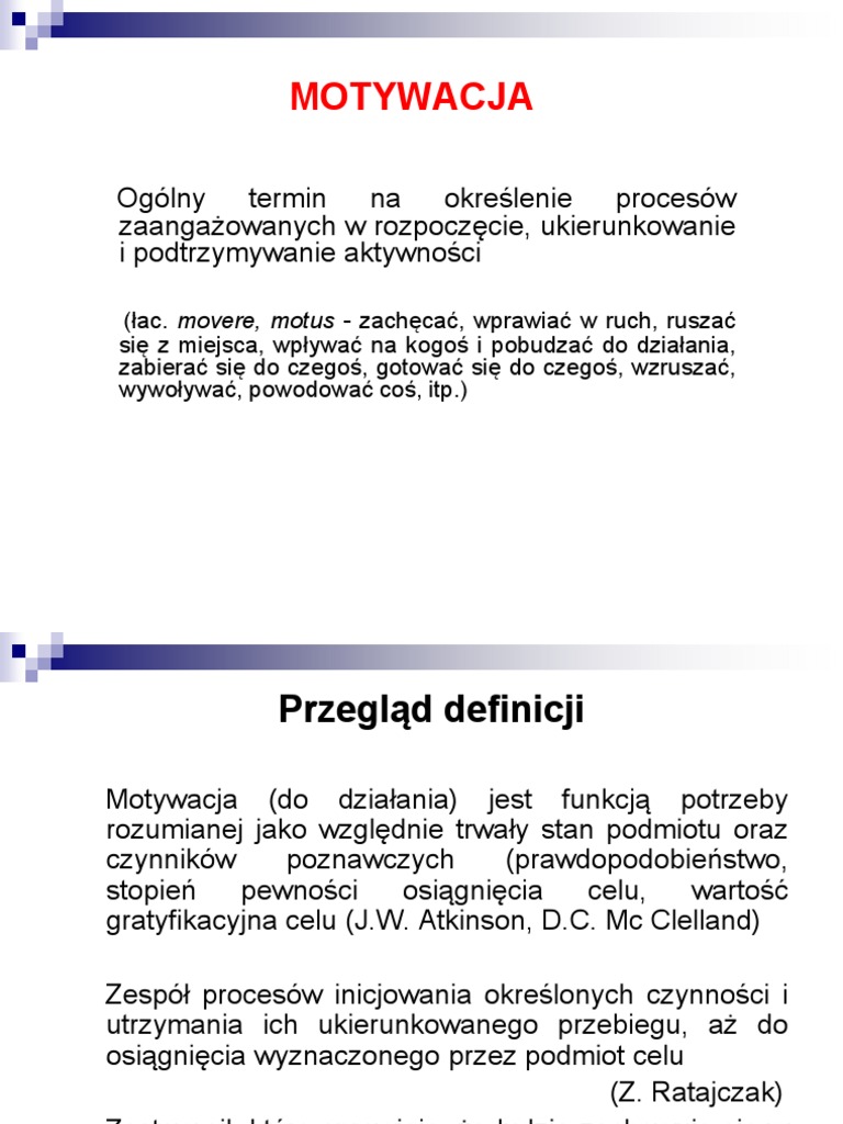 Motywacja pdf | PDF