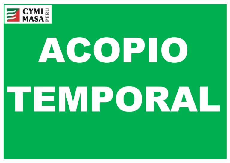 Acopio Temporal | PDF
