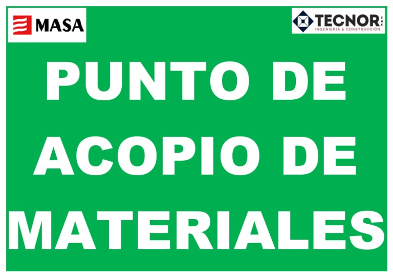 Punto Acopio de Materiales | PDF