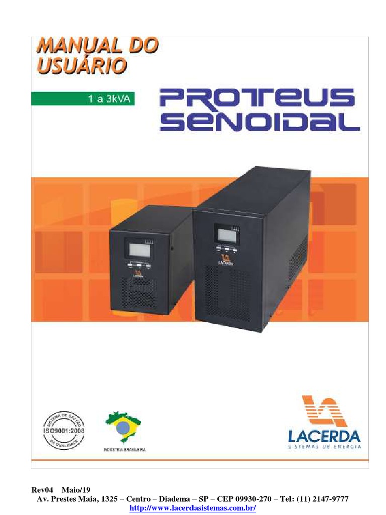 Manual do Nobreak Lacerda 3000VA | PDF | Fonte de energia | Energia ...