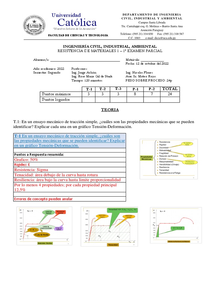 Gabarito 1er Examen Parcial 12oct2022 RM1 | PDF