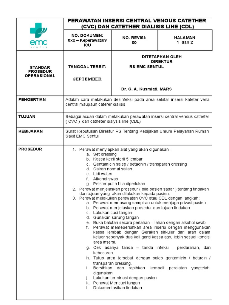 Perawatan CVC Dan CDL | PDF