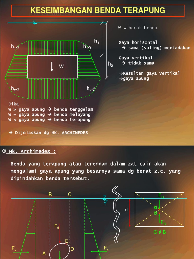 Kesetimbangan Benda Terapung PT 4 MATERI 3 | PDF