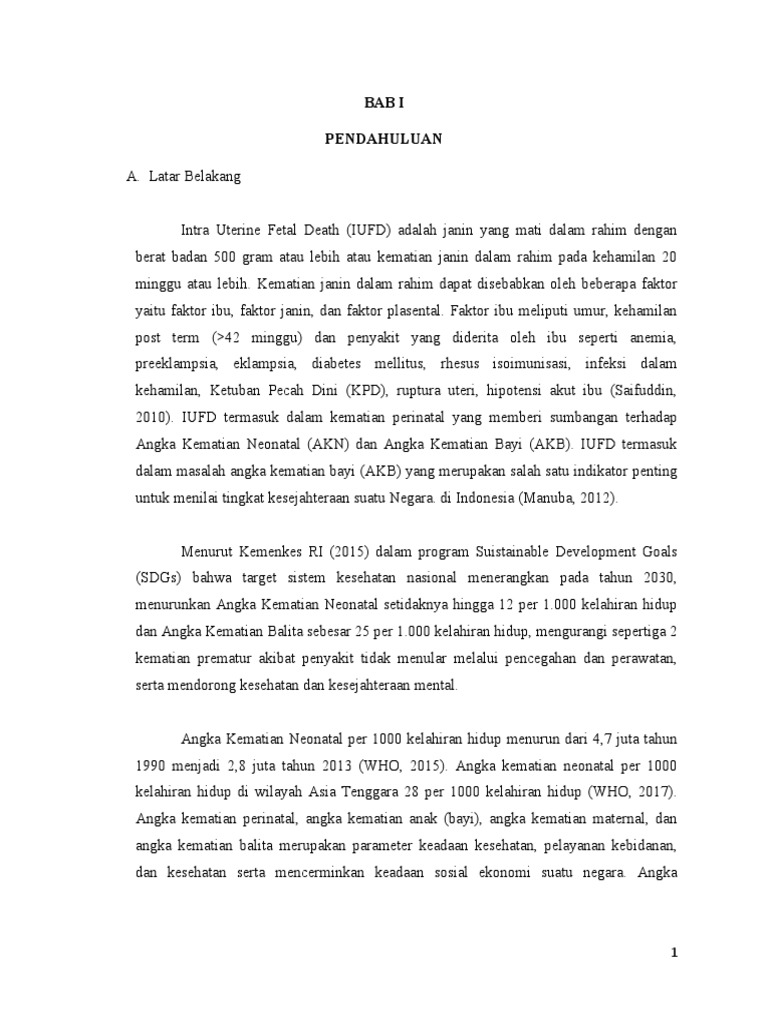 Makalah IUFD | PDF | Kesehatan Holistik