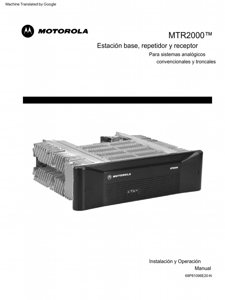 Manual Mtr2000 en Español | PDF | Radio | Cobre