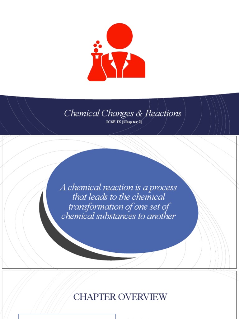 Chemical Changes & Reactions ICSE IX | PDF