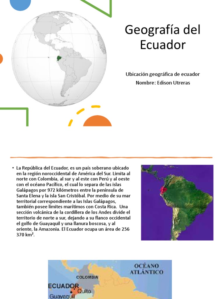 Ubicacion Geografía Del Ecuador | PDF