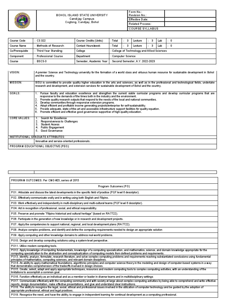 Methods of research learning plan new format | PDF | Computing | Learning