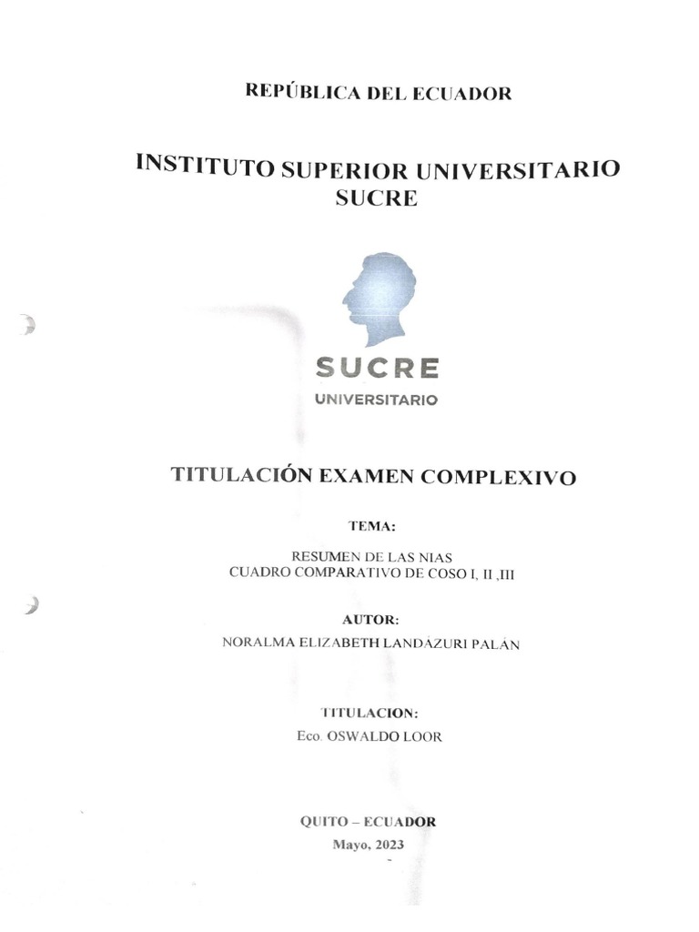 Resumen de Las Nias y Cuadro Comparativo de Coso | PDF Resumen de Las Nias y Cuadro Comparativo de Coso | PDF