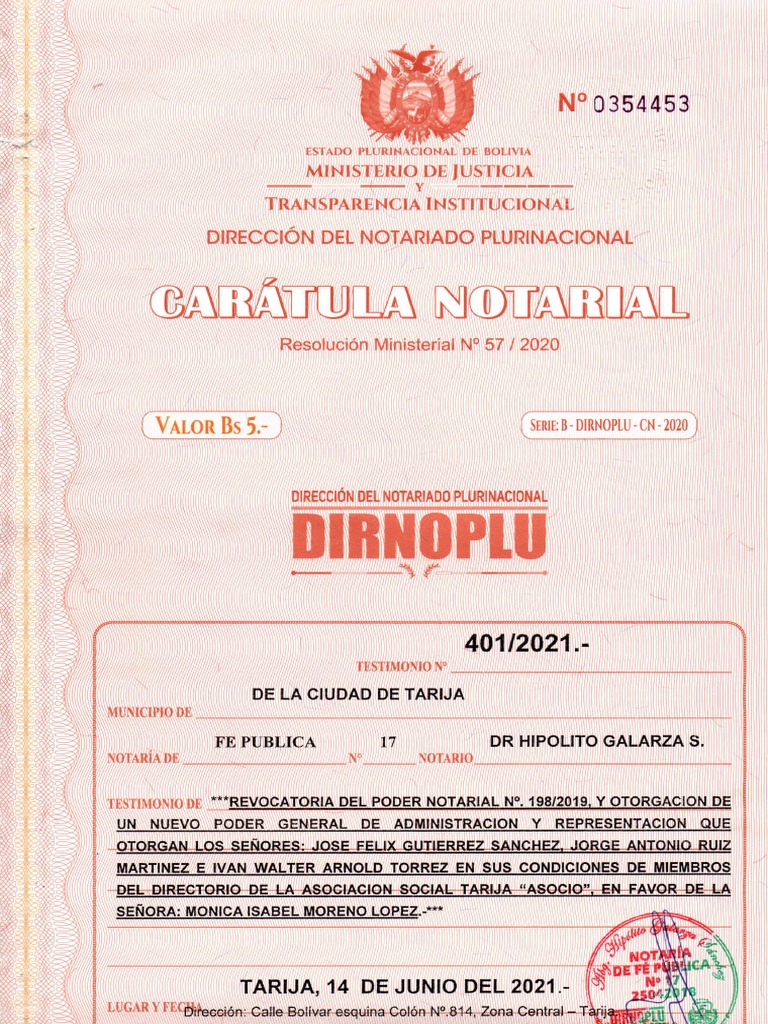 Poder Notarial RL | PDF