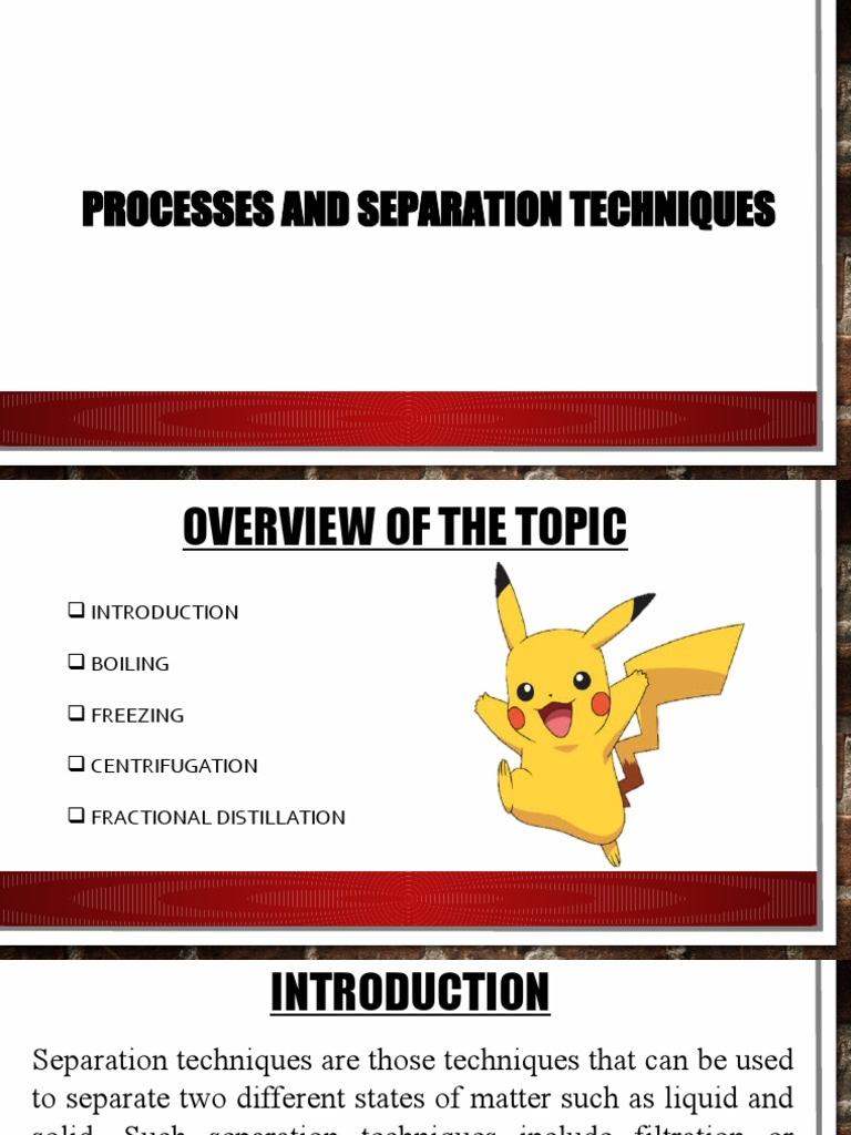 Separation and Processes | PDF