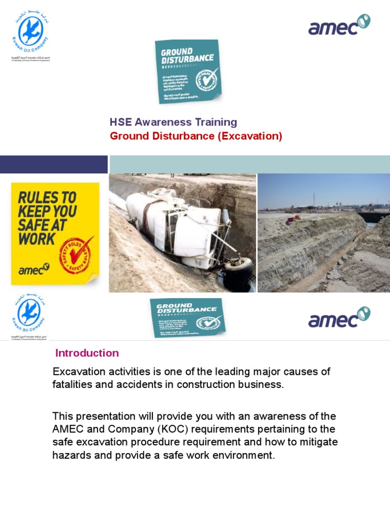 02 Ground Disturbance (Awareness Training) - KM - V2 1 | PDF