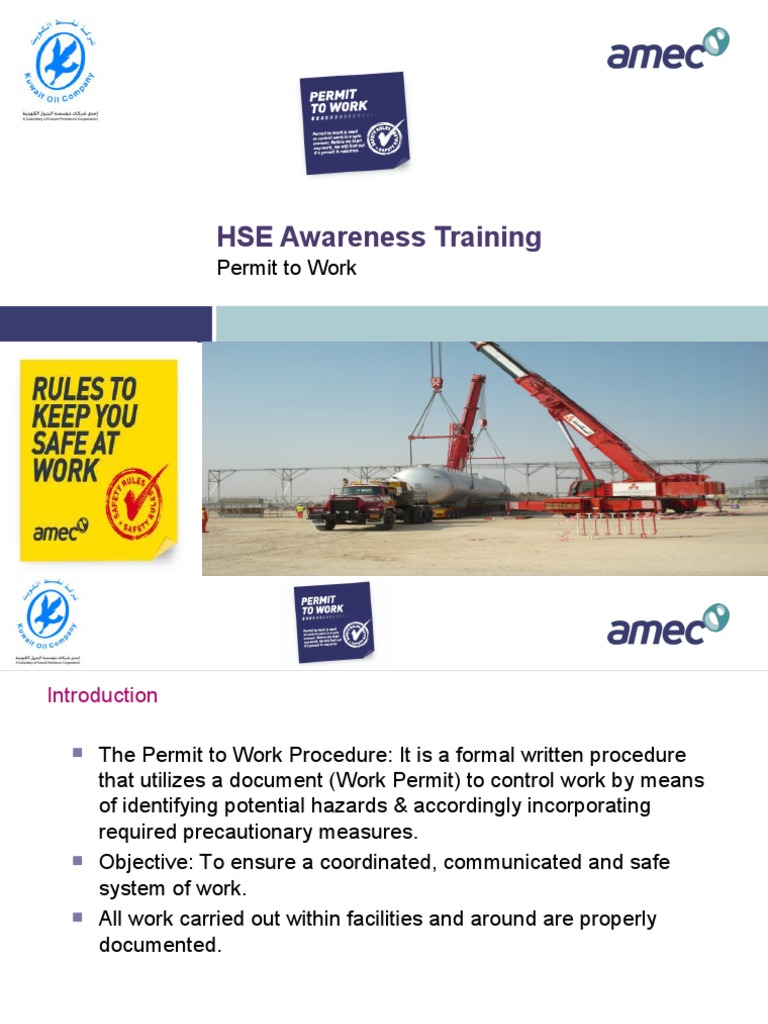 01 Permit To Work (Awarness Training) V1 1 | PDF