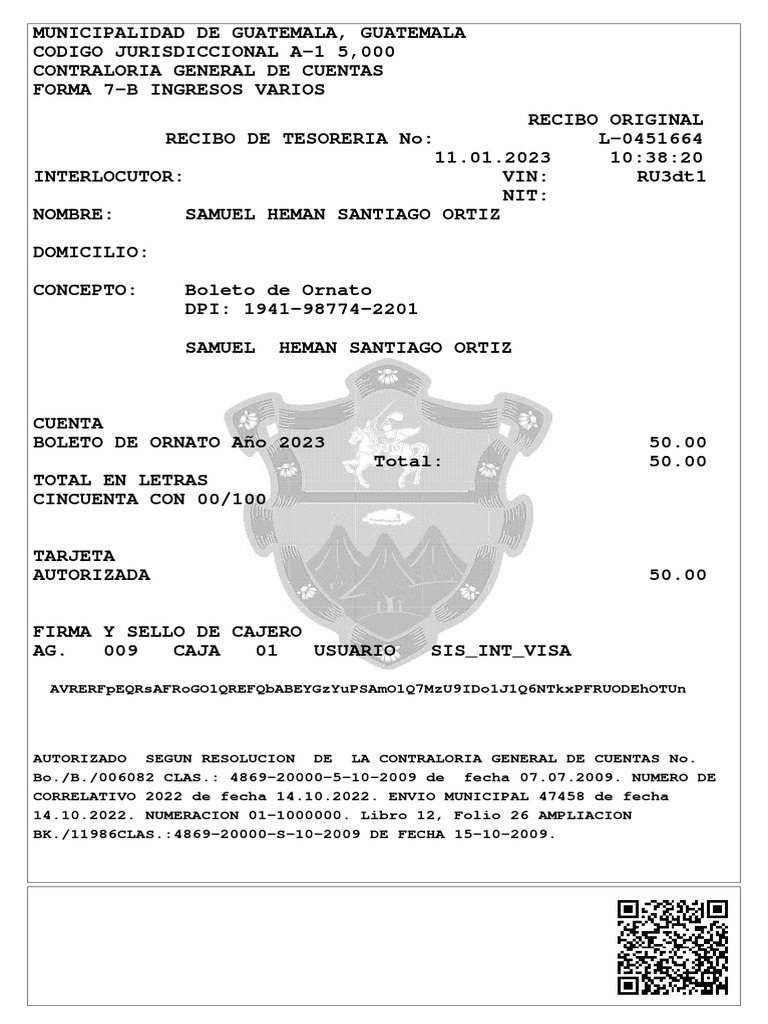 Recibo L-0451664 | PDF