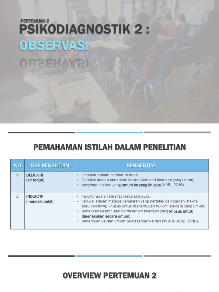 Pengertian, Jenis, Dan Persiapan Dalam Observasi | PDF