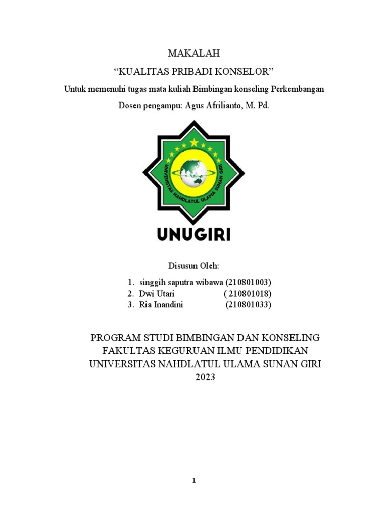 Makalah BK Perkembangan | PDF