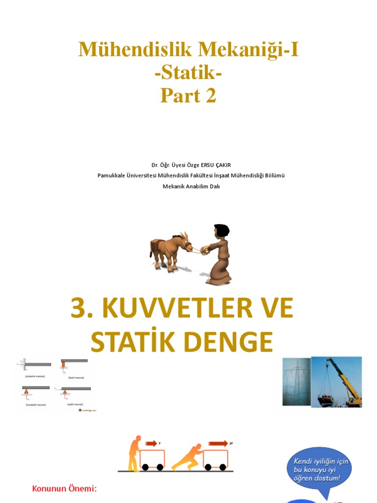 3-Kuvvetller Ve Statik Denge | PDF