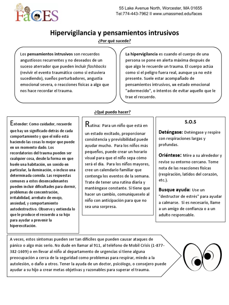 Span - Hypervigilance - Intruive Symptoms Fact Sheet 002 | PDF | Trauma ...