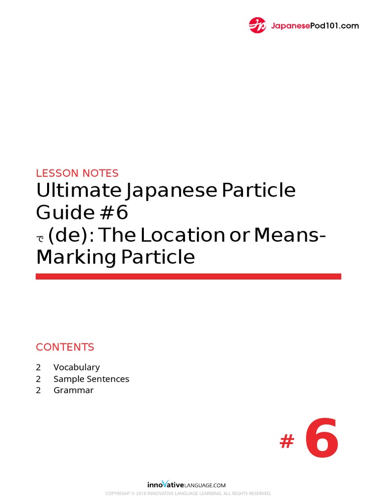 JUPAG L6 033118 Jpod101 | PDF