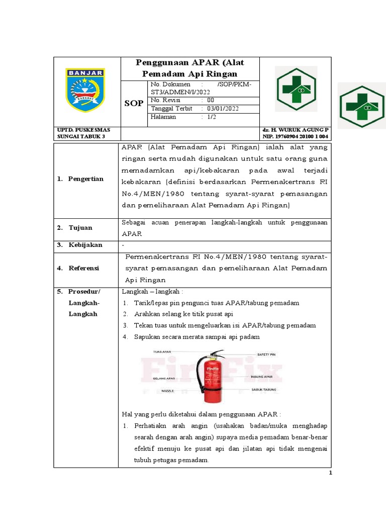 Panduan Penggunaan APAR Efektif | PDF