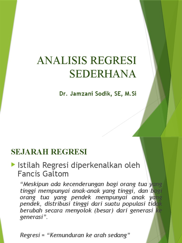 Analisis Regresi Sederhana - 2 | PDF