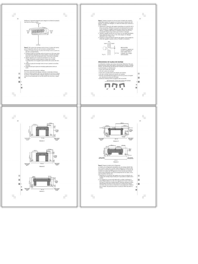 Instructivo Aires Acondicionados Tipo Mini-Split Modelos MMT12CABWL MMT12CDBWL Lea Este ...