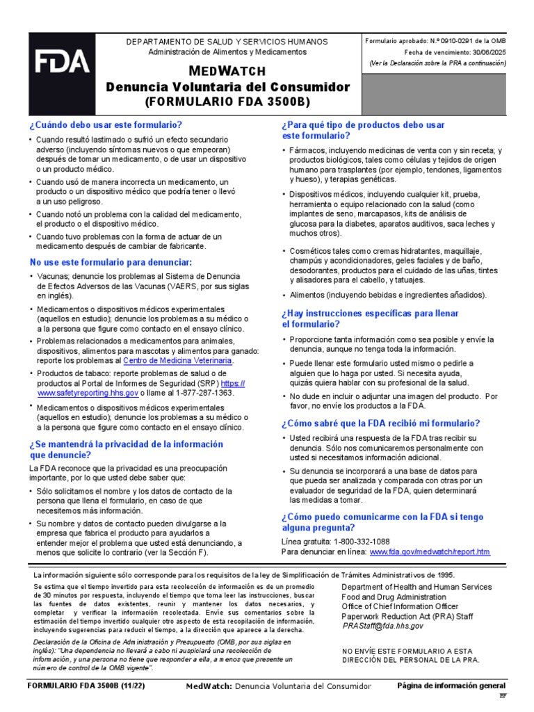 FDA-3500B Spa Stat Sec Ext 11-10-2022 | PDF | Suplementos dietéticos ...