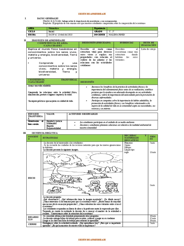 Sesión CTS | PDF | Biodiversidad | Aprendizaje