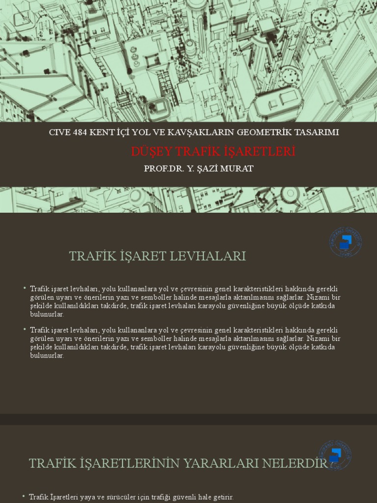 Düşey Trafik İşaretleri | PDF