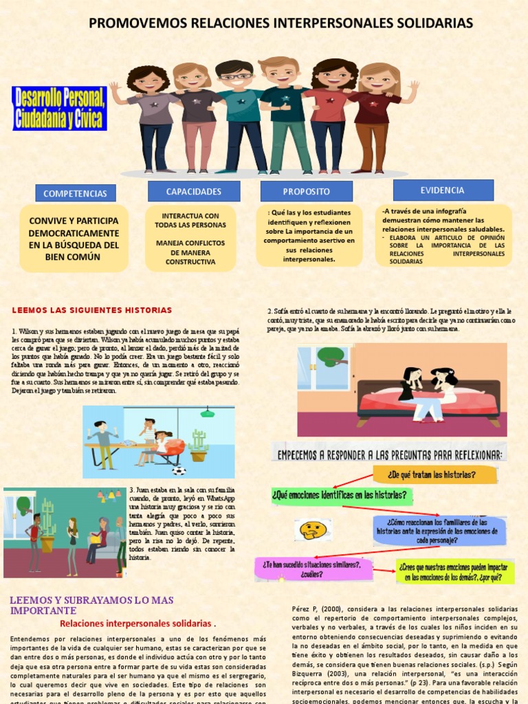PROMOVEMOS RELACIONES INTERPERSONALES SOLIDARIAS | PDF
