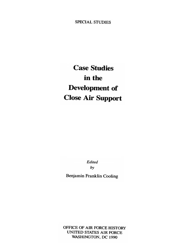 Case Studies in The Development of Close Air Support - Cooling | PDF