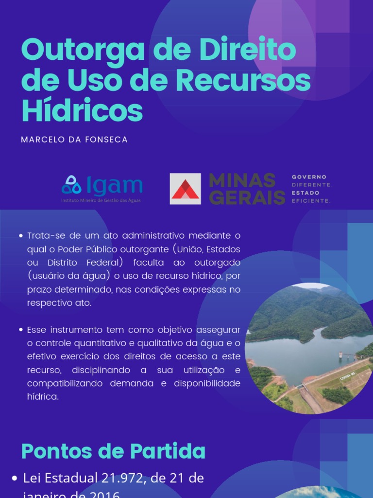 Outorga IGAM MG Base FIEMG | PDF | Carta | Telemetria