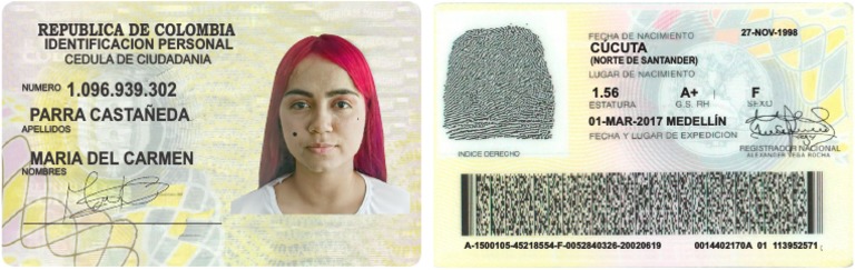 Cedula Colombiana Editable | PDF